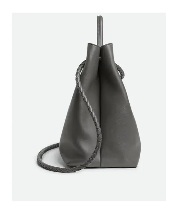 Bottega Veneta Large Andiamo Top Handle Bag - Volcanic Ash/Cave
